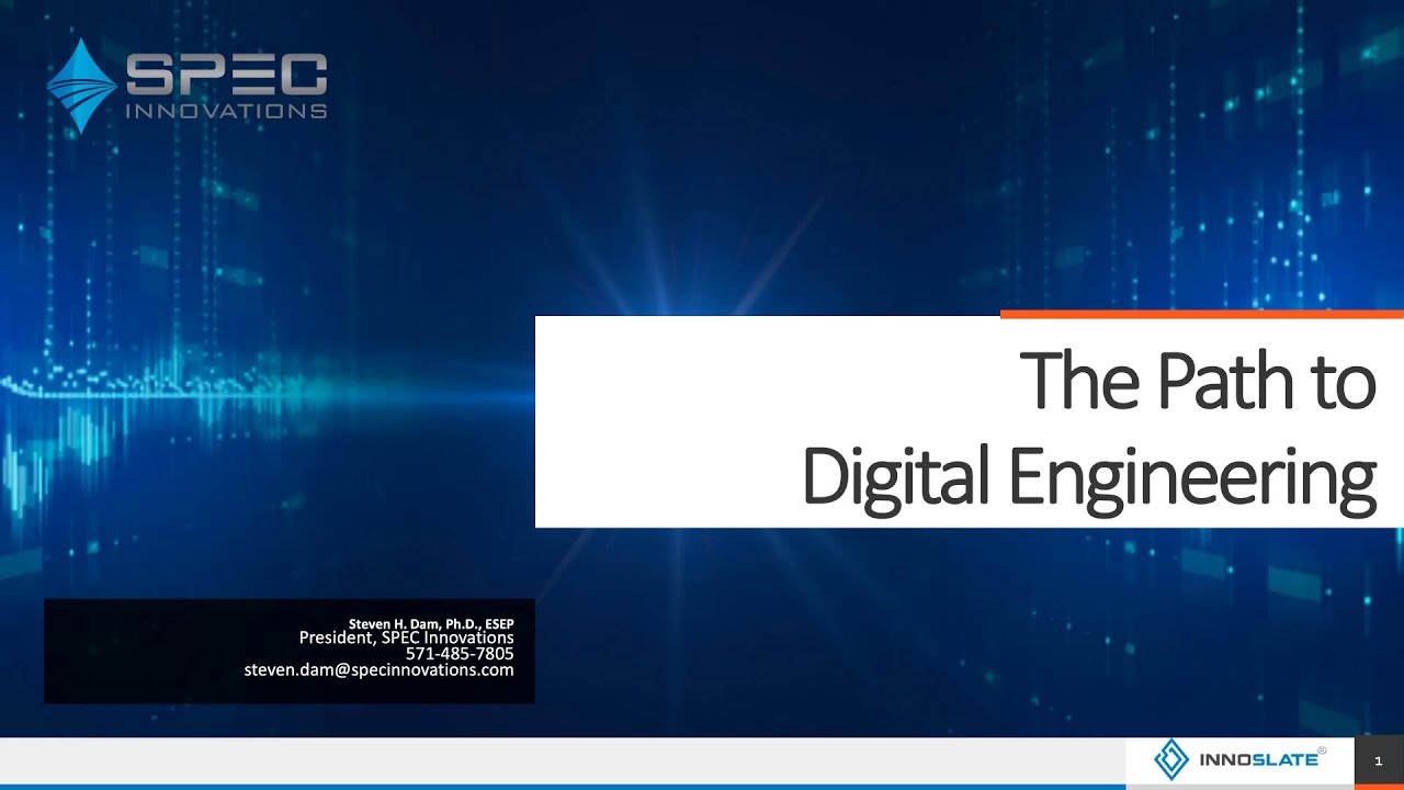 SPEC Innovations Webinar: The Path to Digital Engineering