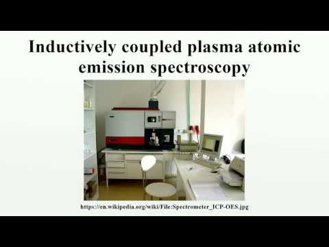Inductively coupled plasma atomic emission spectroscopy