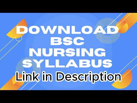Bsc Nursing New Semester wise Syllabus pdf Download