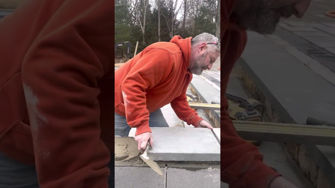 Laying Bluestone wall Caps