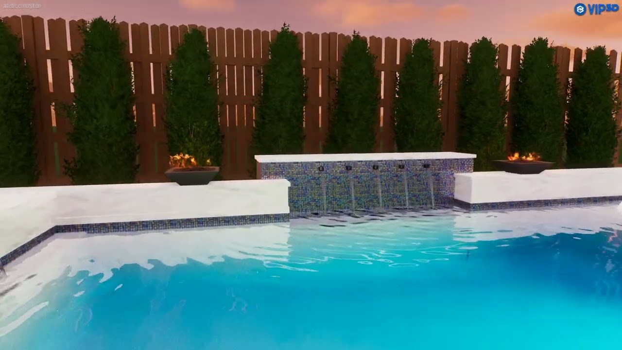 Exclusive design for Jay Scariano - 3D Exterior & Swimming Pool Design