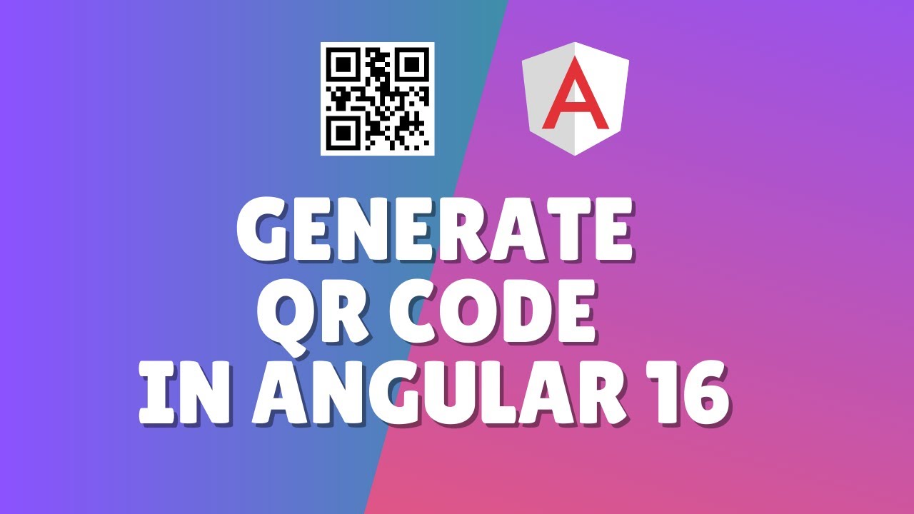 How to generate QR code in Angular 16?