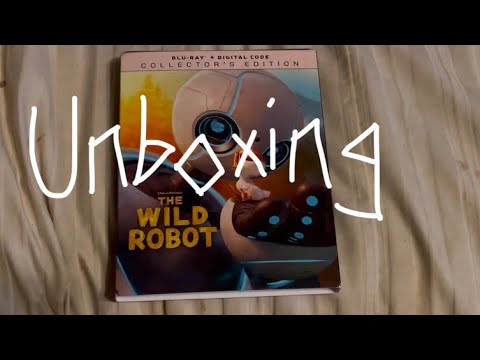 The Wild Robot blu-ray unboxing
