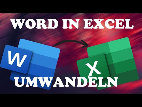 WORD - Datei in Excel einfügen - Tutorial | Deutsch | 2022
