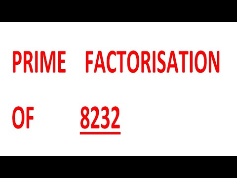 PRIME FACTORISATION OF 8232