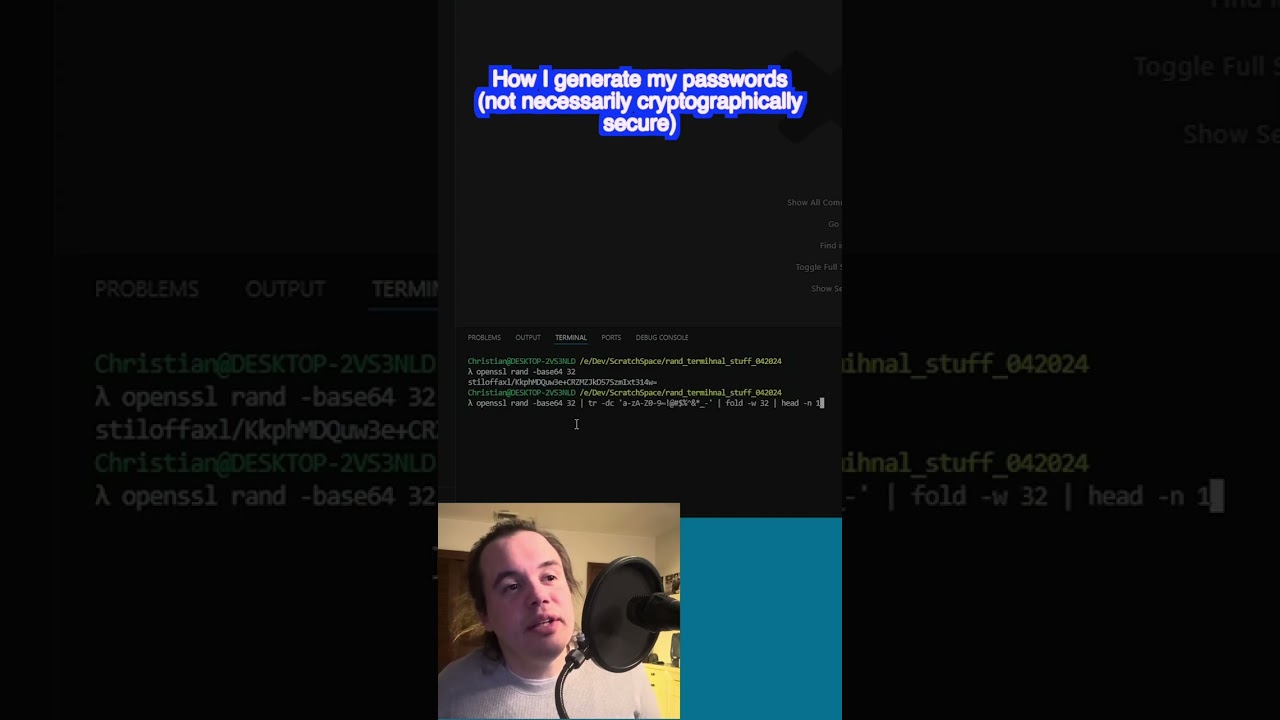 3 ways to generate a random string WARNING: NOT NECESSARILY CRYPTOGRAPHICALLY SECURE