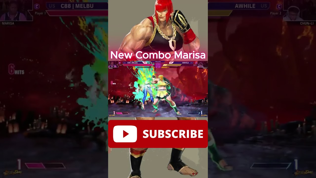 NEW COMBO MARISA SF6 HIGH LEVEL GAMEPLAY #スト6 #sf6marisa  #streetfighter