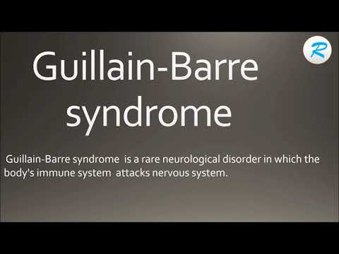 How to pronounce Guillain Barre syndrome