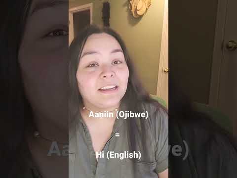 pronouncing "hi" in Anishnaabemowin/Ojibwe Language