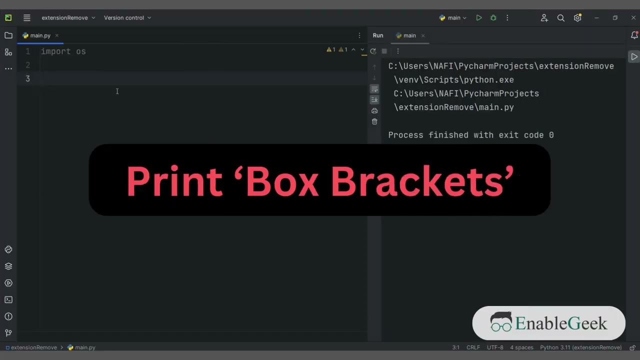 Print Your (Box,Curly, Parentheses) Brackets in Python || Python Tutorial