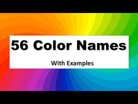 Color Names Everyone Should Know in English| List of Colors/Colours