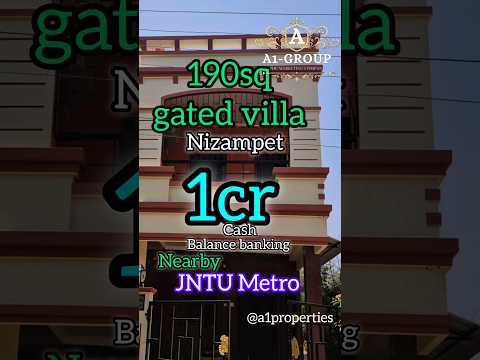 Gated Community Villa At Nizampet Hyderabad 9100313999 Full Video Click Below 👇👇👇|| @A1PROPERTIES_