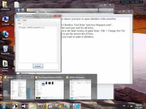 How to run centerbot clientless - Silkroad