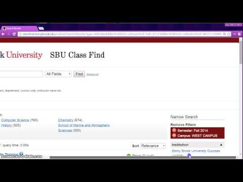 Tutorial: SBU Class Find