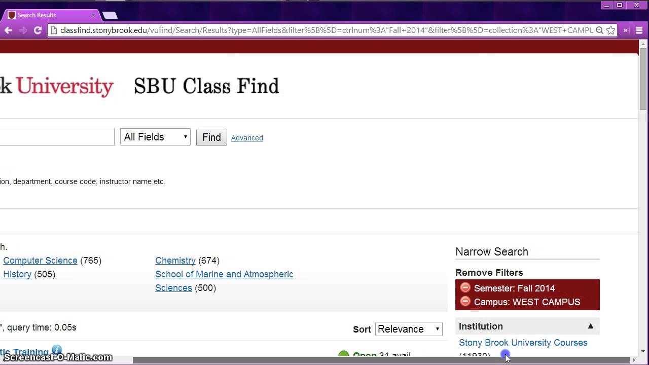 Tutorial: SBU Class Find