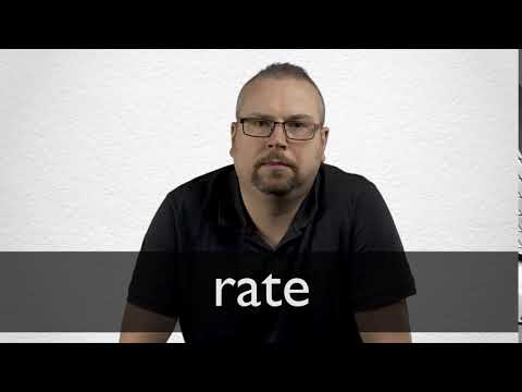 RATE definition and meaning | Collins English Dictionary