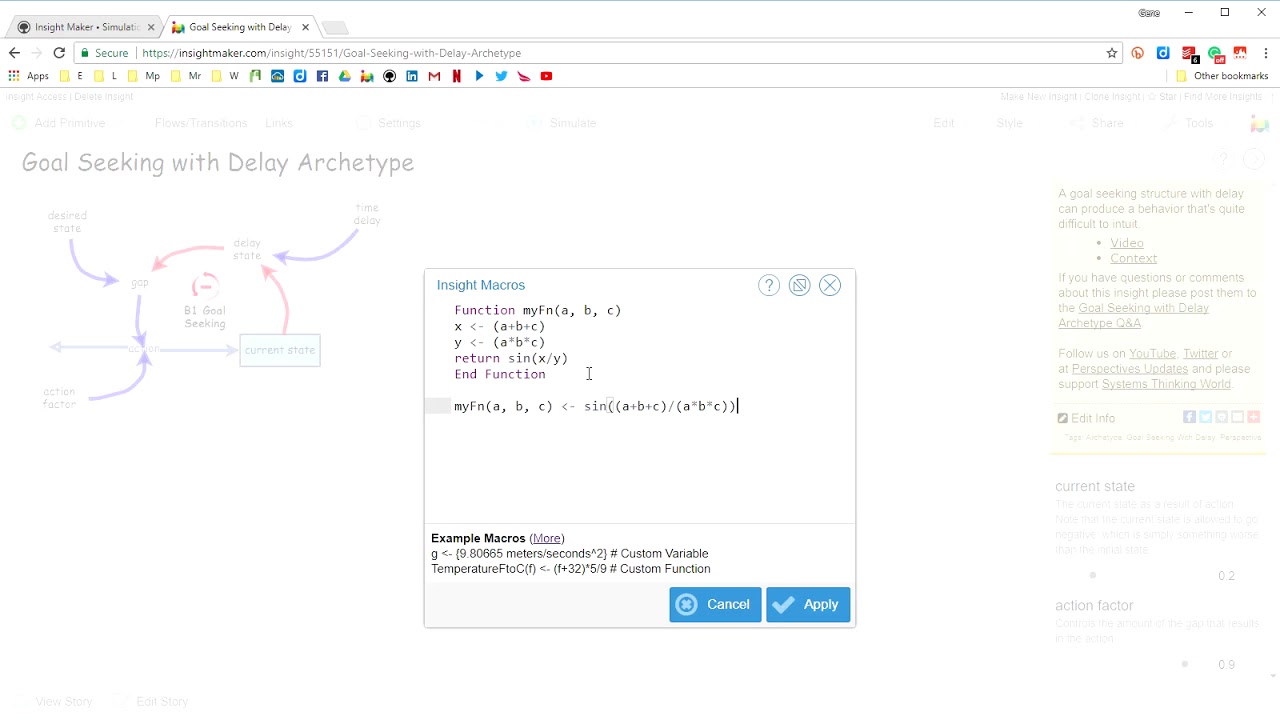 Insight Maker/Macros & Variable xRev