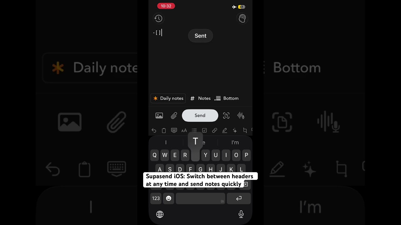 How to take notes quickly under headers in NotePlan iOS using Supasend? #noteplan #ios #notesapp