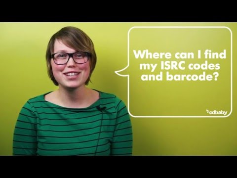Where can I find my ISRC codes and barcode?