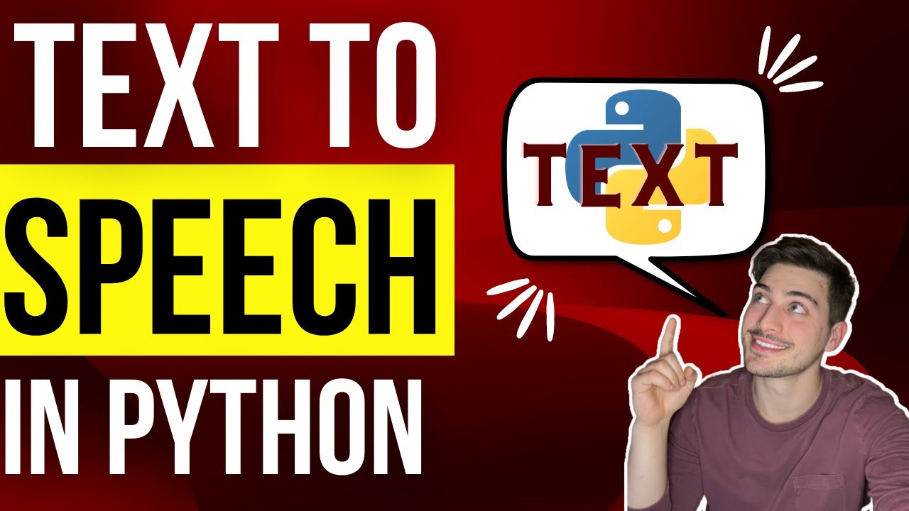 Python For Text To Speech Applications!