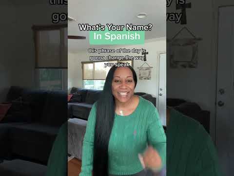 How Do I Ask Someone There Name In Spanish?