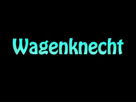 Learn How To Pronounce Wagenknecht