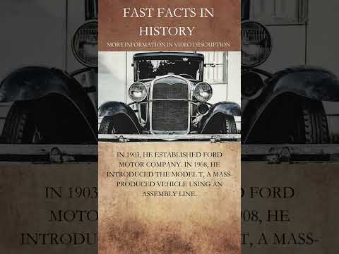 Henry Ford - Creator of Model T | First American Car | Assembly Line #shorts #history #historyfacts