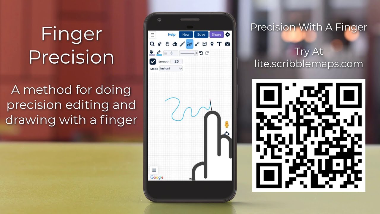 Scribble Maps Mobile Editing Breakthrough: Precision Drawing with Your Finger
