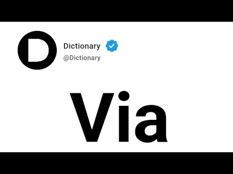 Via Meaning In English