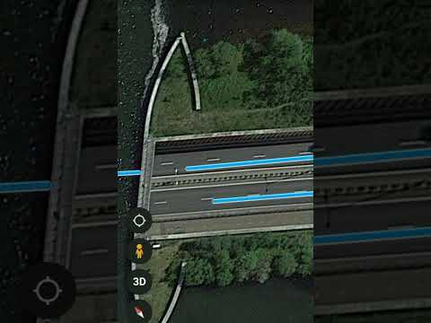 Lake Villeumer Bridge in the Netherlands on Google Earth🇳🇱