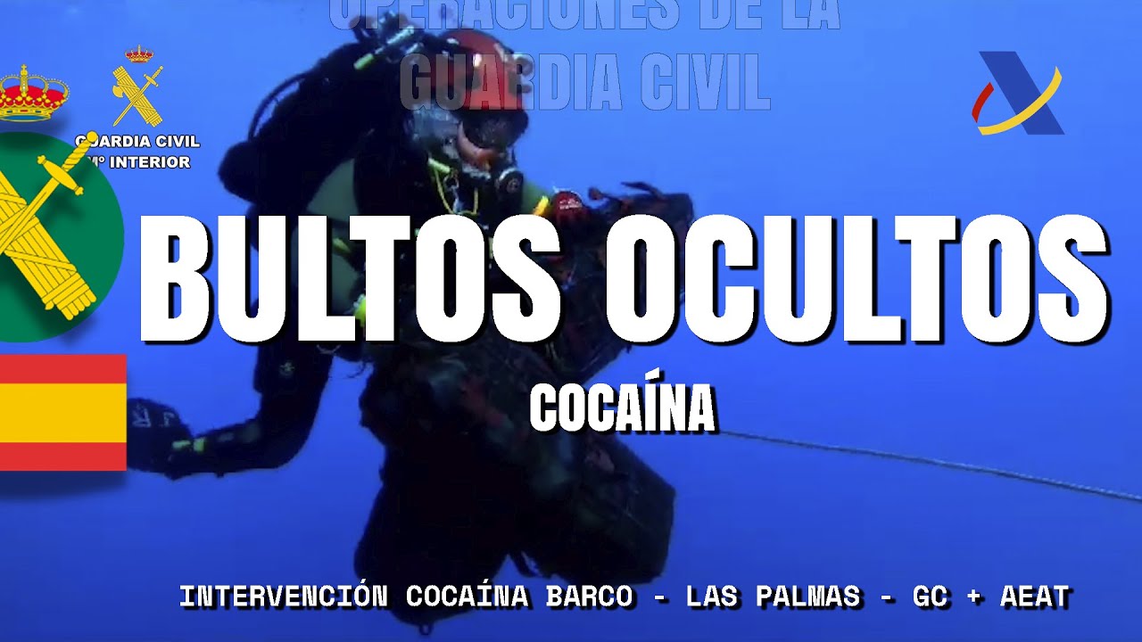 Intervenidos casi 200 kilogramos de cocaína en la parte sumergida del casco de un buque