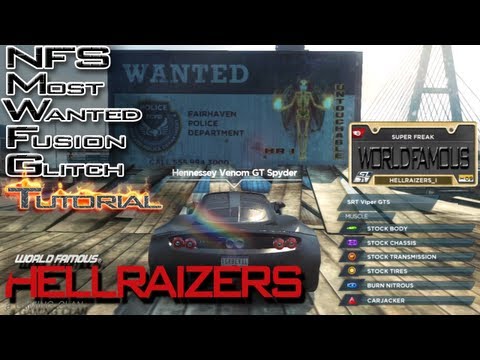 Need For Speed Most Wanted 2012 Fusion Glitch Tutorials ( Mods,Miles ) by World Famous HELLRAIZERS