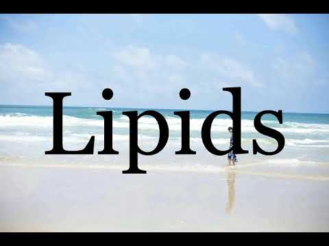 How To Pronounce Lipids🌈🌈🌈🌈🌈🌈Pronunciation Of Lipids