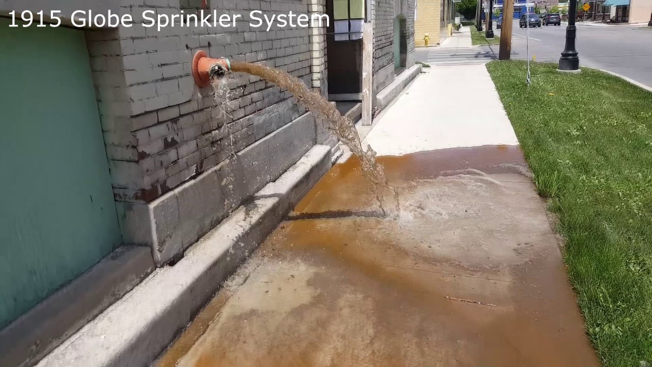 Flushing 103 year old Sprinkler system