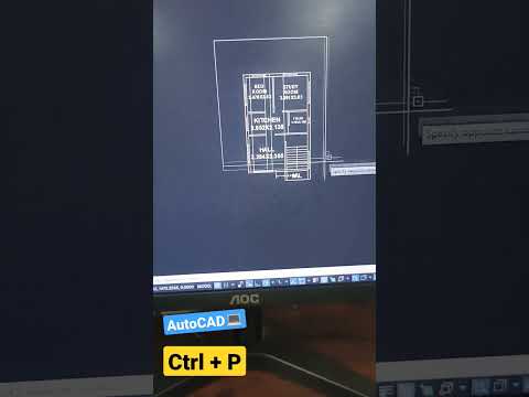 AutoCAD 2022 print into pdf short cut đť #mechanical #civilengineering