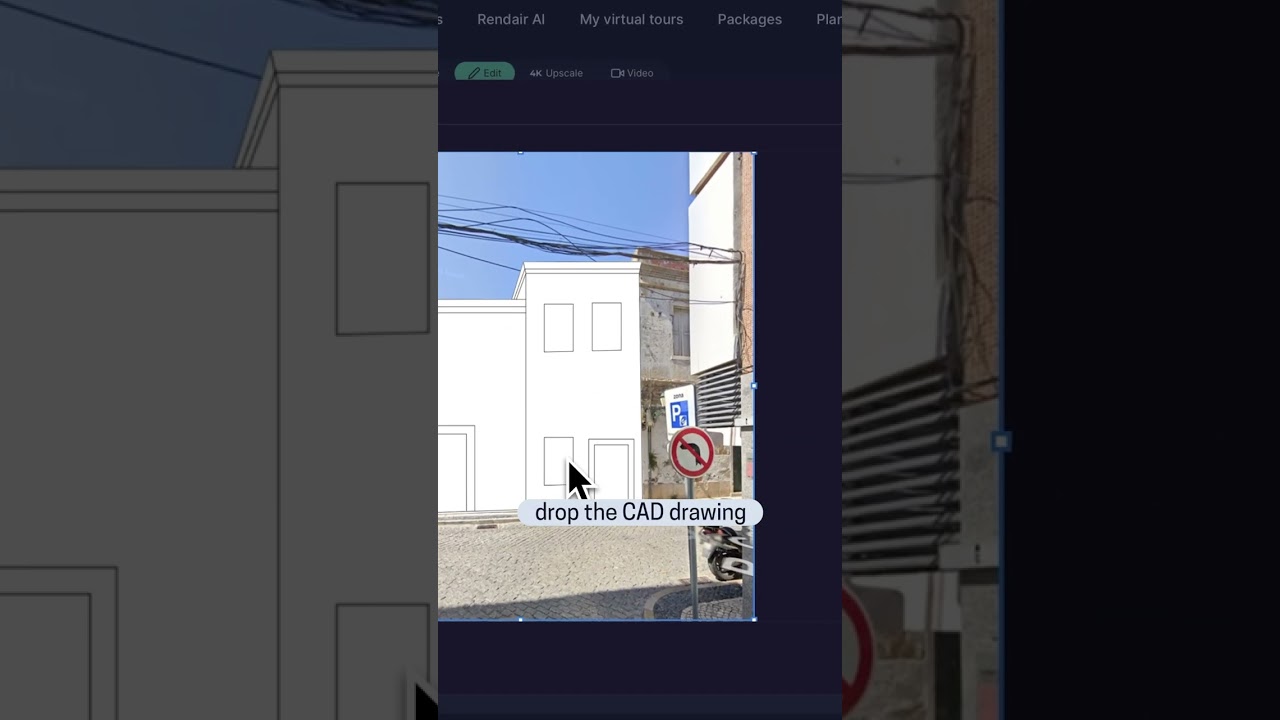 CAD drawing to render