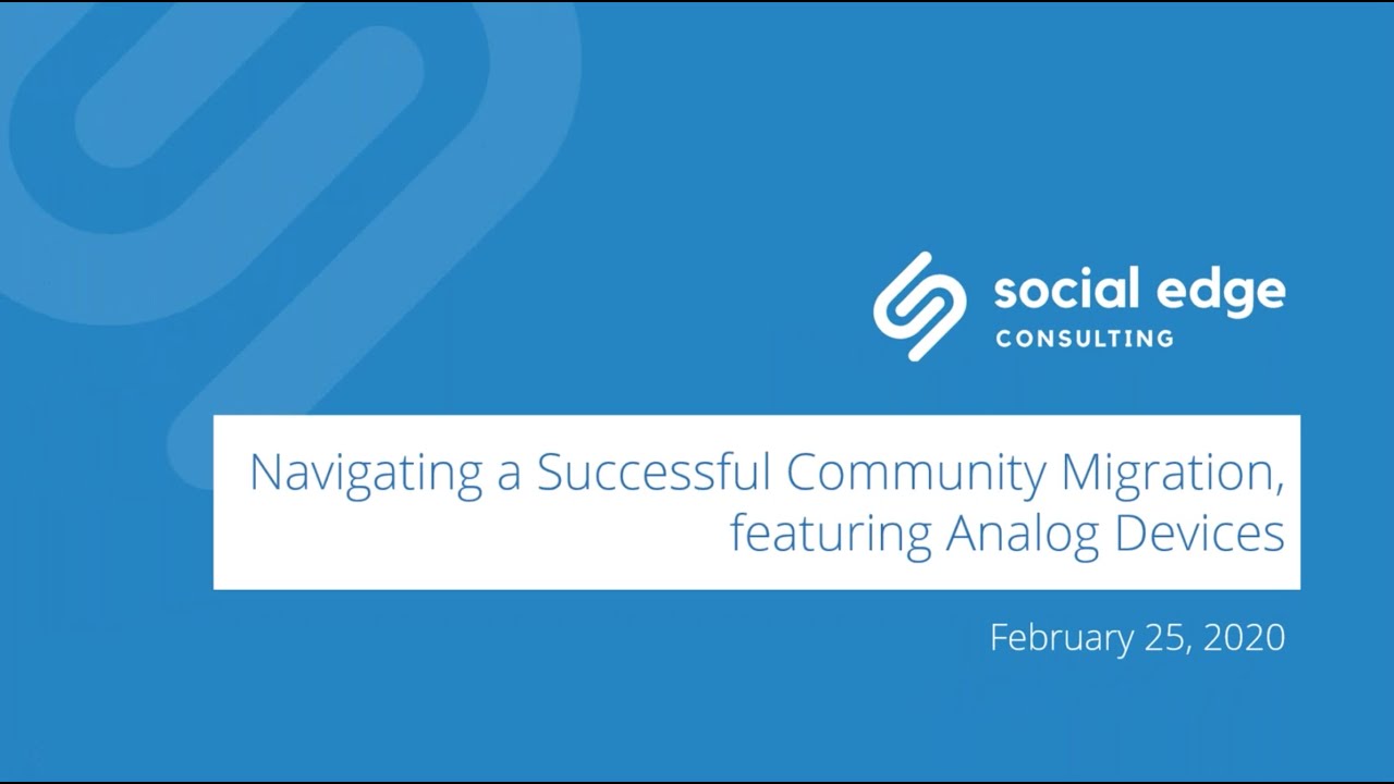 Navigating a Successful Community Migration featuring Analog Devices
