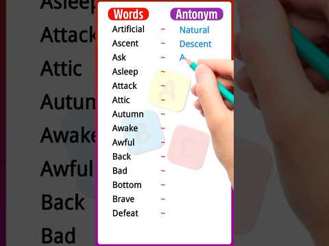 Explaining Antonyms Using Only Words - Vocabulary Lesson for All Ages #shorts #esl #antonyms