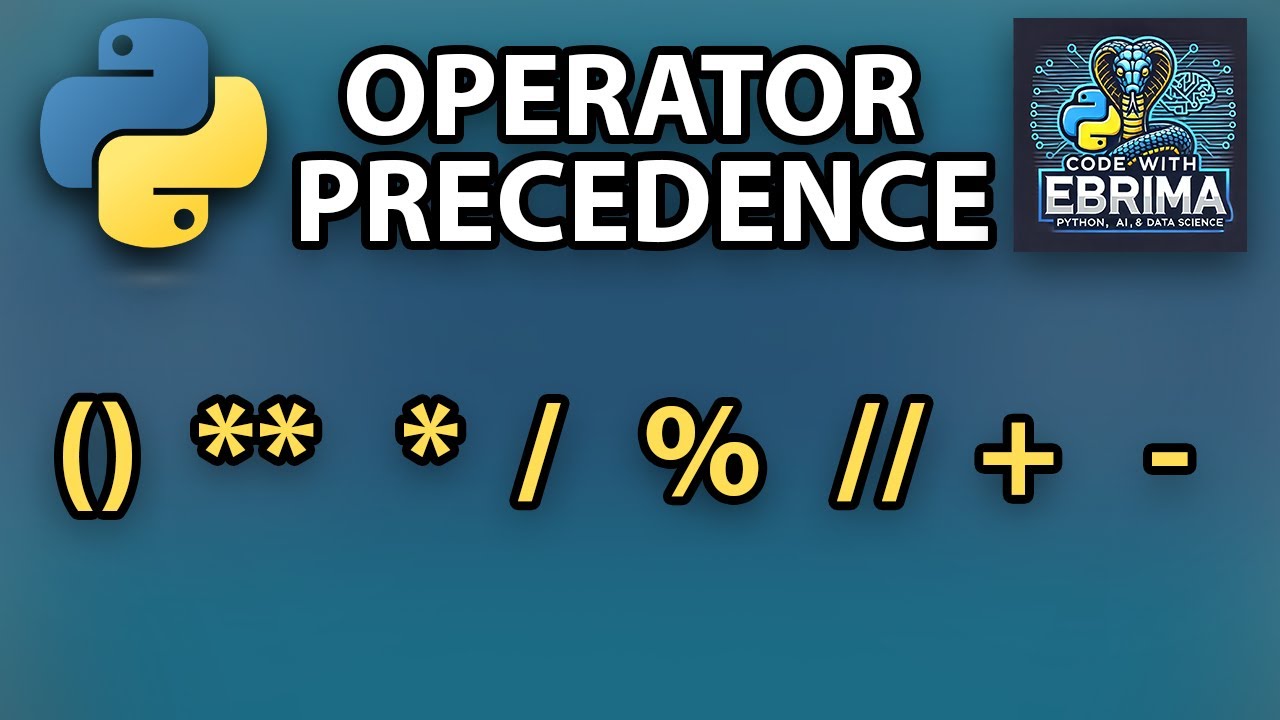 Operator Precedence in Python Explained: Parentheses, Exponents, Multiplication, Division, and More