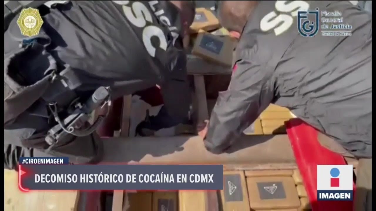 Decomisan mil 600 kilos de cocaína en CDMX | Noticias con Ciro Gómez Leyva