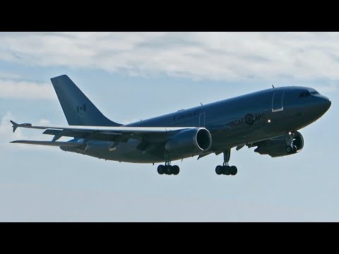 HIGH WINDS | RCAF CC-150 Polaris Touch and Goes at London International Airport