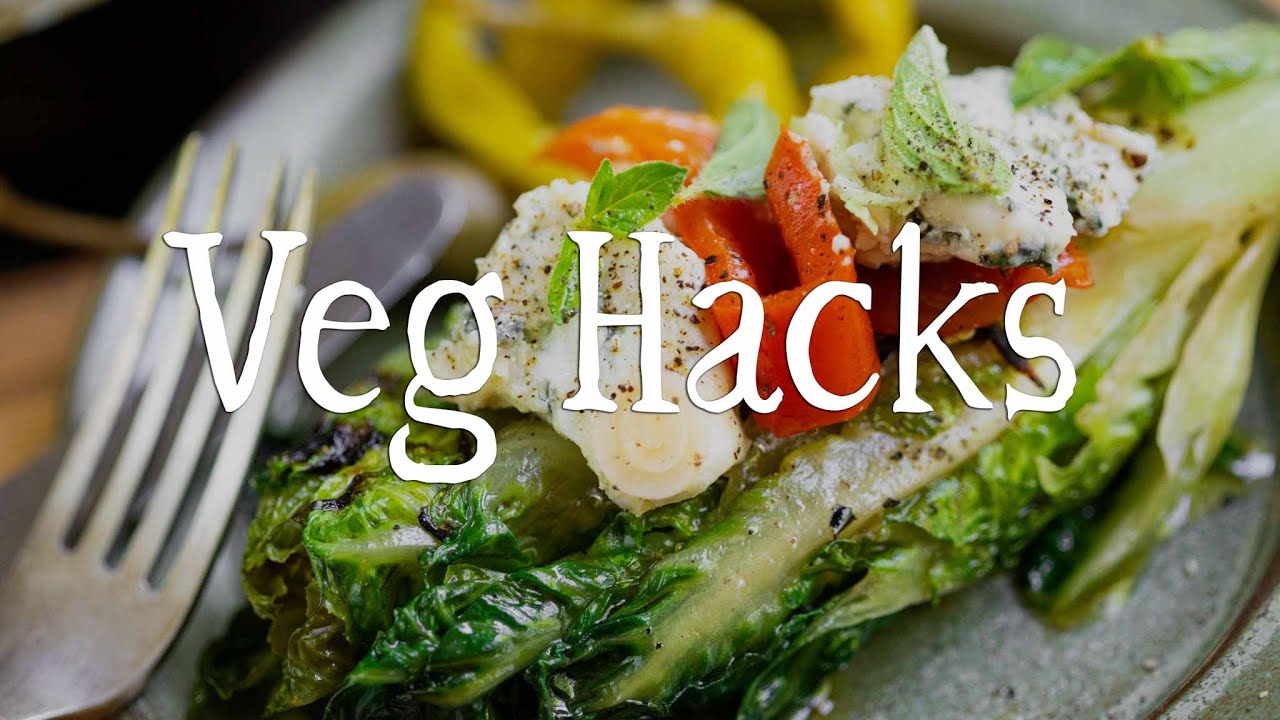 BBQ'd Baby Gem Lettuce I VEG HACKS