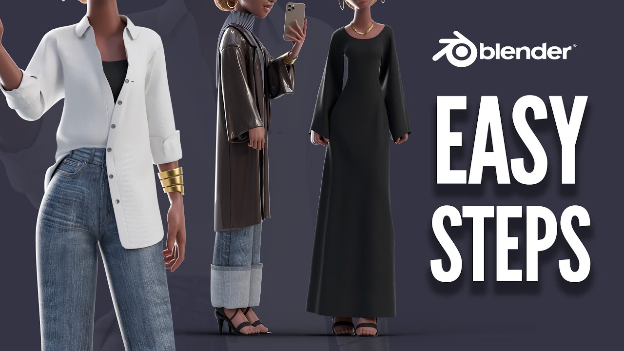 How to EASILY Create Clothes in Blender | Tutorial