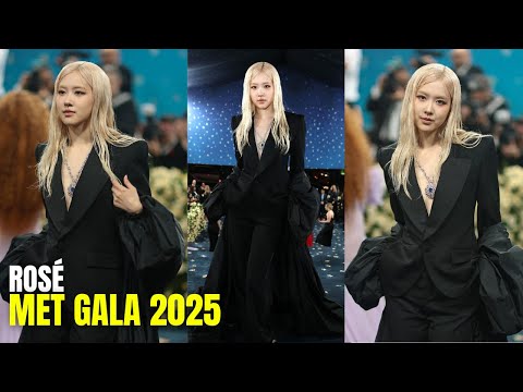 Rosé's Iconic Return to the Met Gala – Custom Saint Laurent Look Steals the Show!