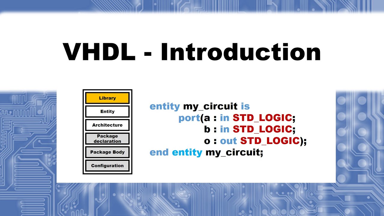 Lecture 4: VHDL - Introduction
