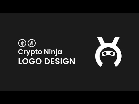 Crypto Ninja Logo Design Tutorials | Adobe Illustrator Logo Design Tutorials | LogoCaptain Studio