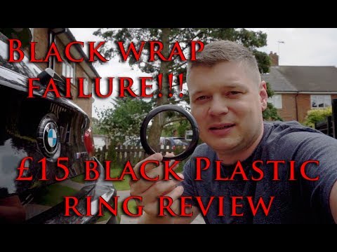 Badge ring blackout. WRAP or PLASTIC BLACK RING review!