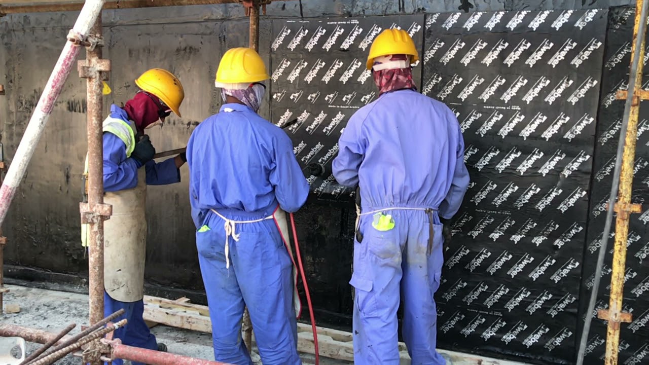 Protection board application- Waterproofing