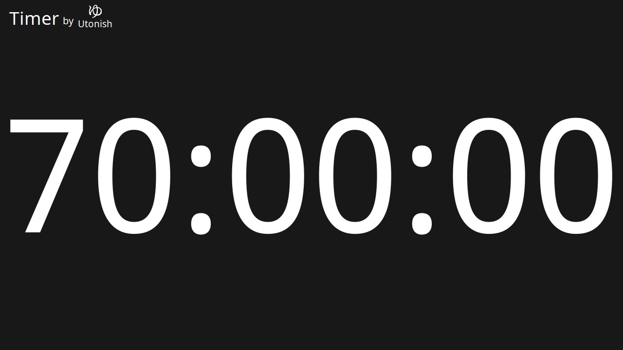 70 Hour Countdown Timer