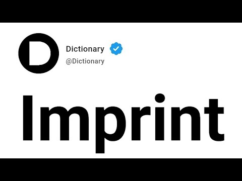 Imprint Meaning In English